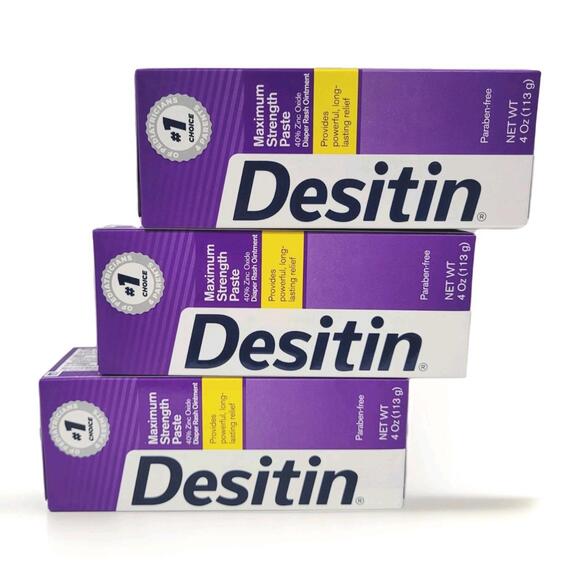 Other | 3pk Desitin Baby Diaper Rash Maximum Strength Original Paste 48 ...